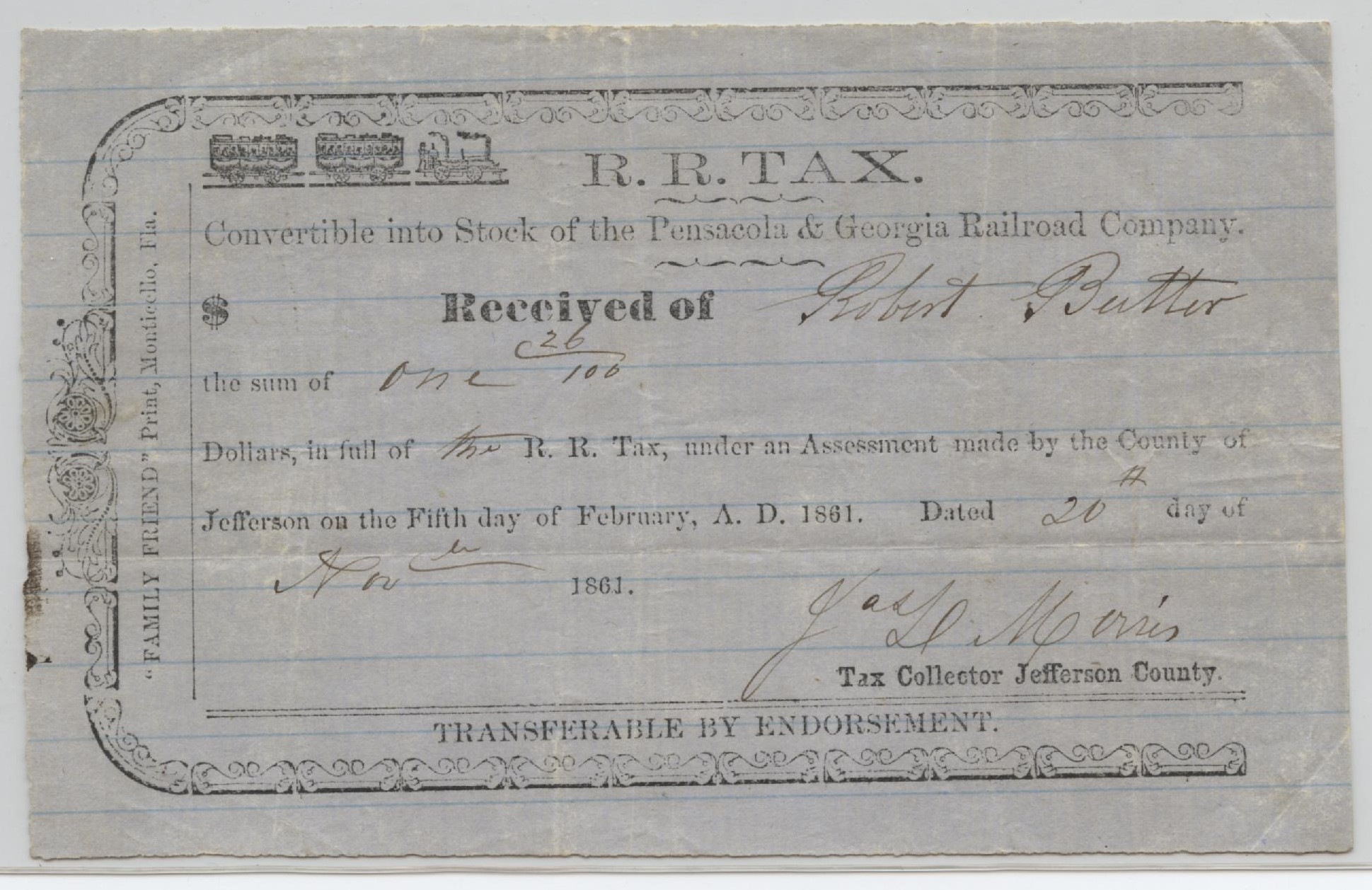 Bonds, Railroad - Hometown CurrencyHometown Currency