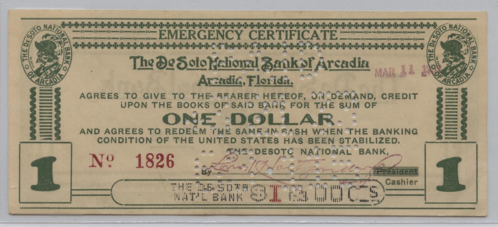 Depression Scrip - Hometown Currency